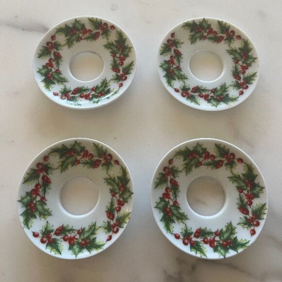 Biedermann | Holiday | 4 Vintage Porcelain Biedermann Candle Drip ...